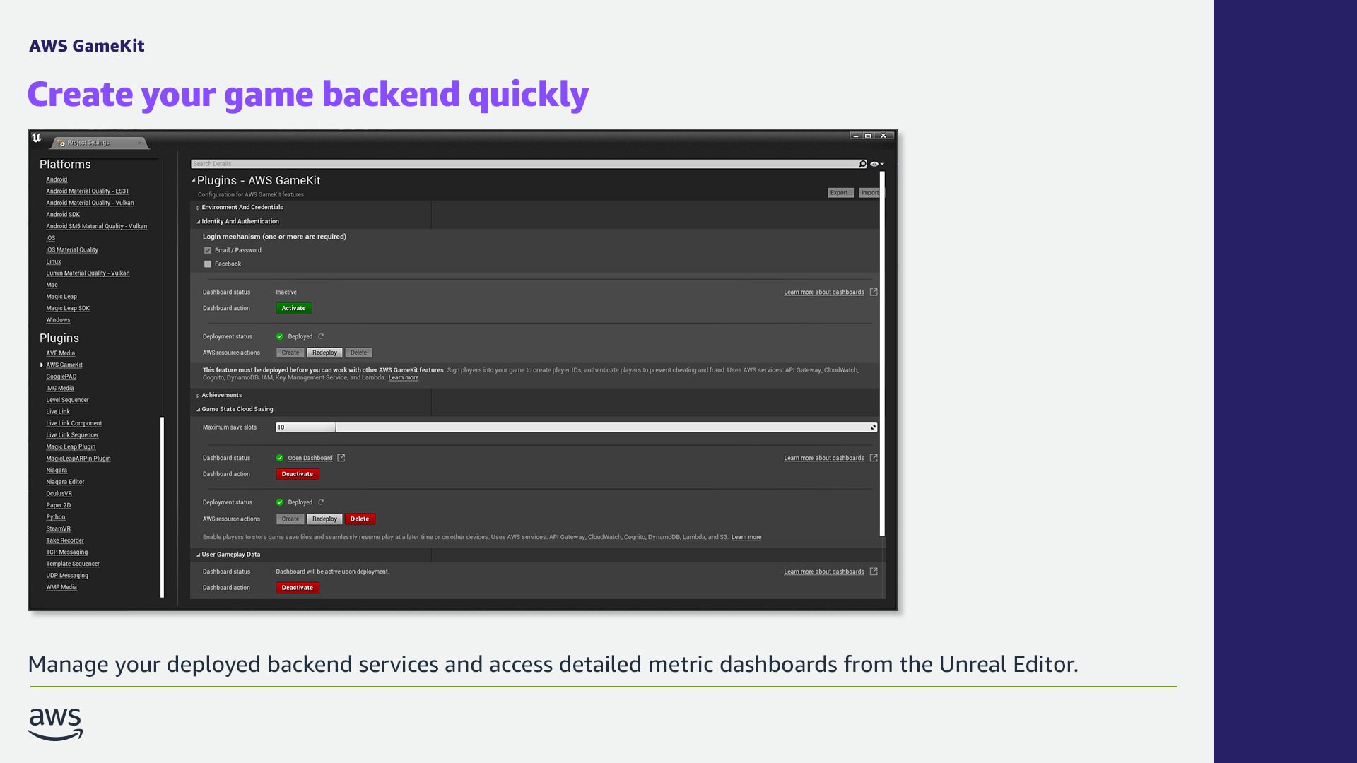 Aws Gamekit In Code Plugins Ue Marketplace 