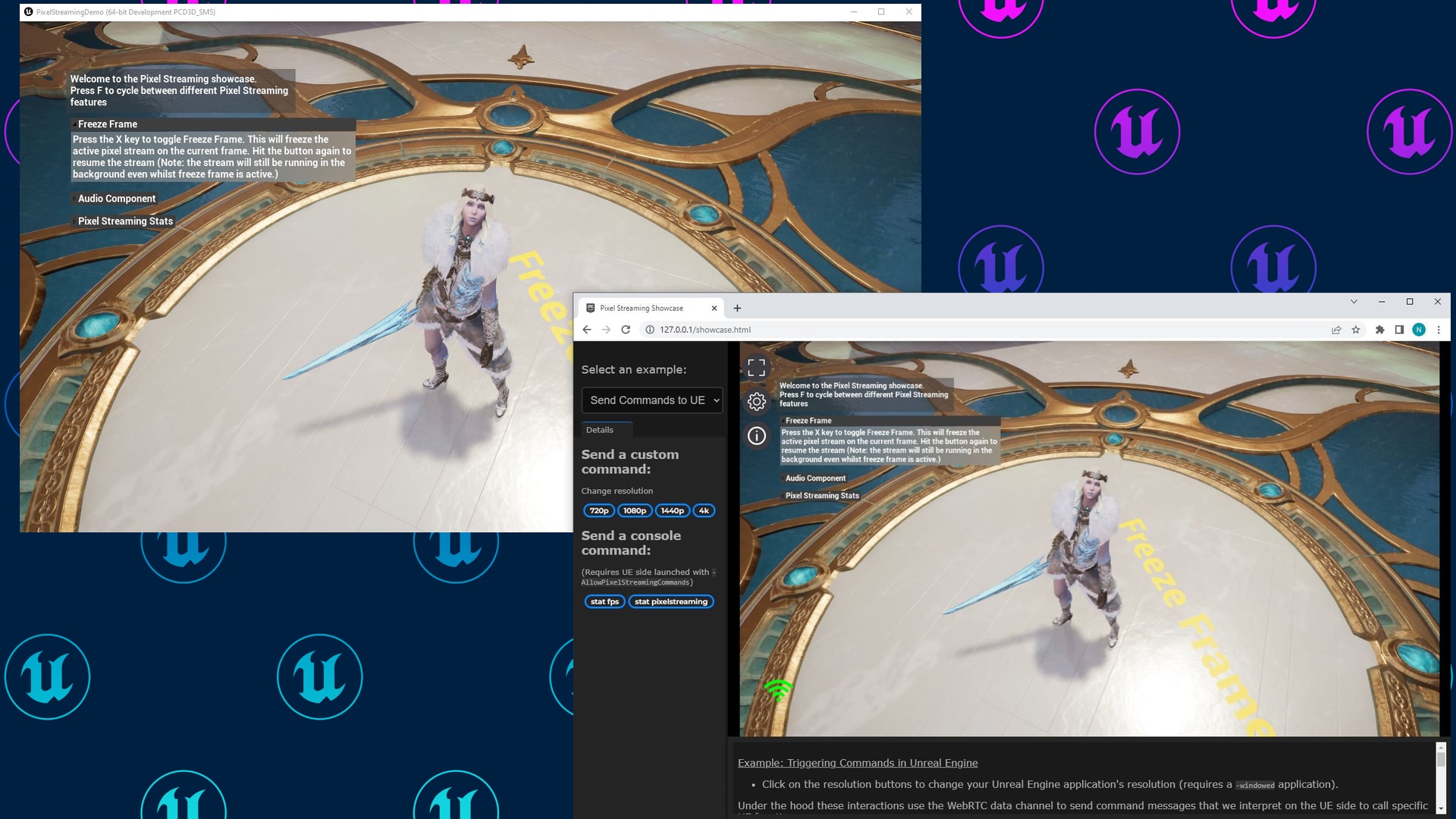 Pixel Streaming Demo in UE Feature Samples - UE Marketplace