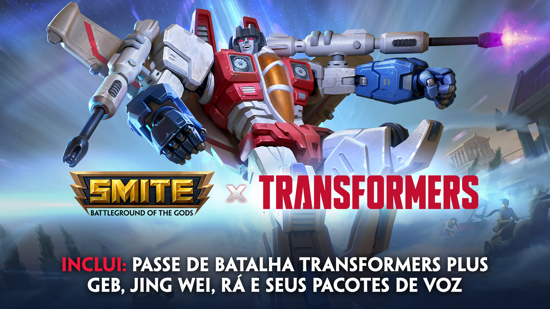 Pacote de Passe de Batalha SMITE x TRANSFORMERS - Epic Games Store