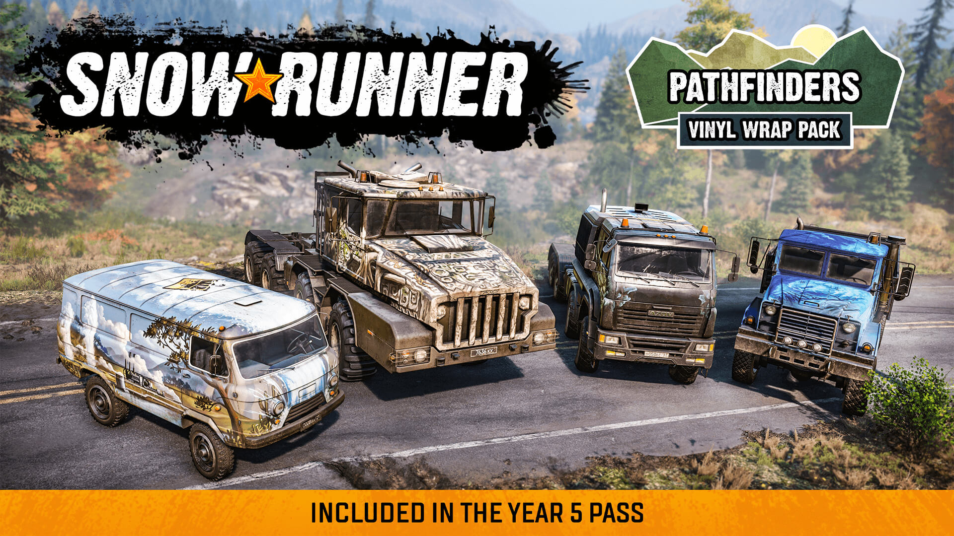SnowRunner – Pacote de películas de vinil Pathfinders - Epic Games Store