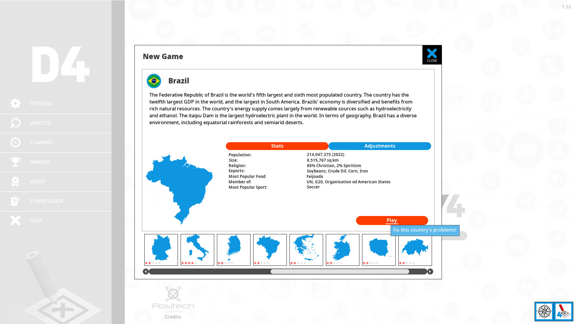 Democracy 4 - Country Pack - Epic Games Store