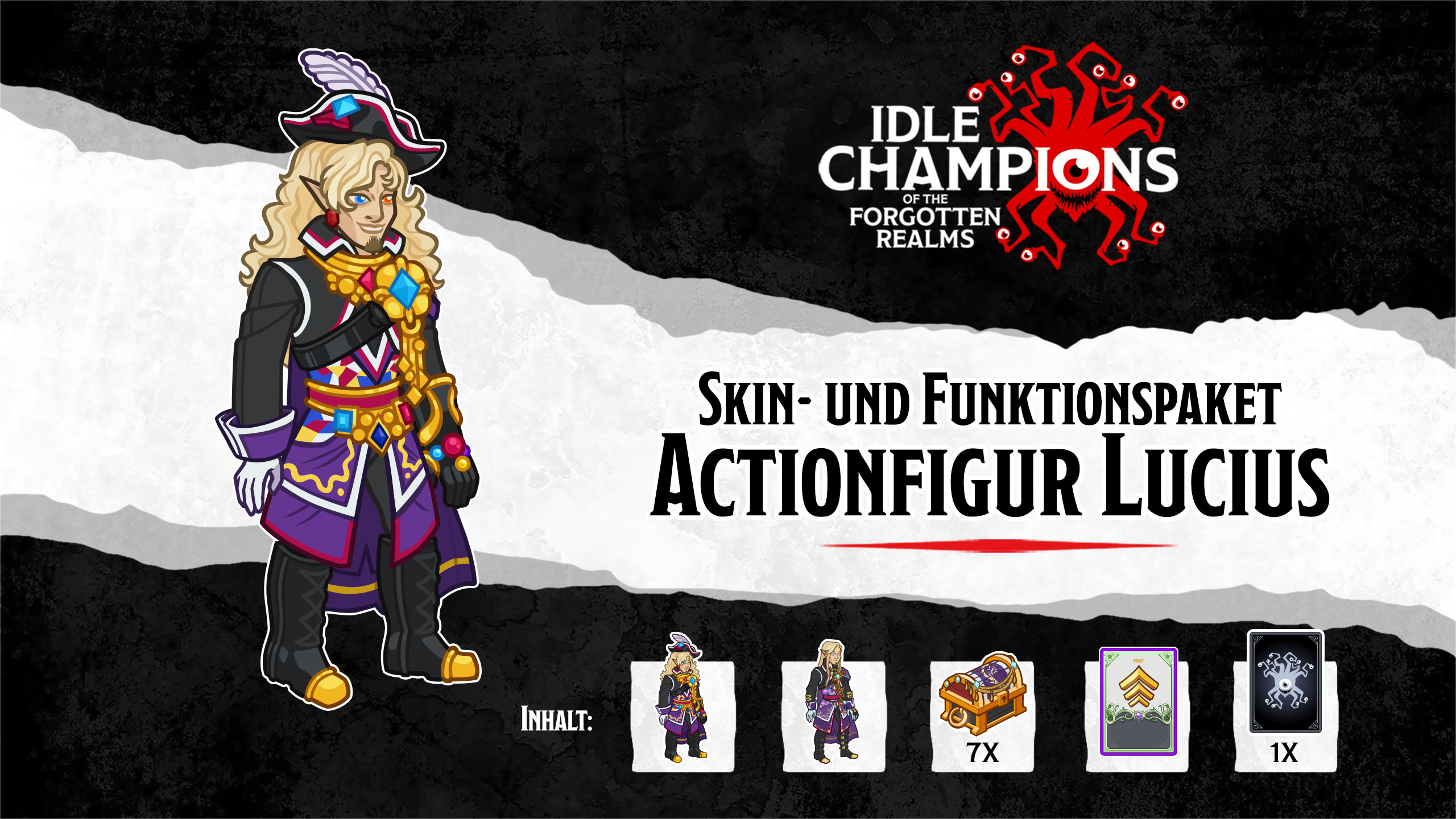 Skin- und Funktionspaket Actionfigur Lucius – Epic Games Store