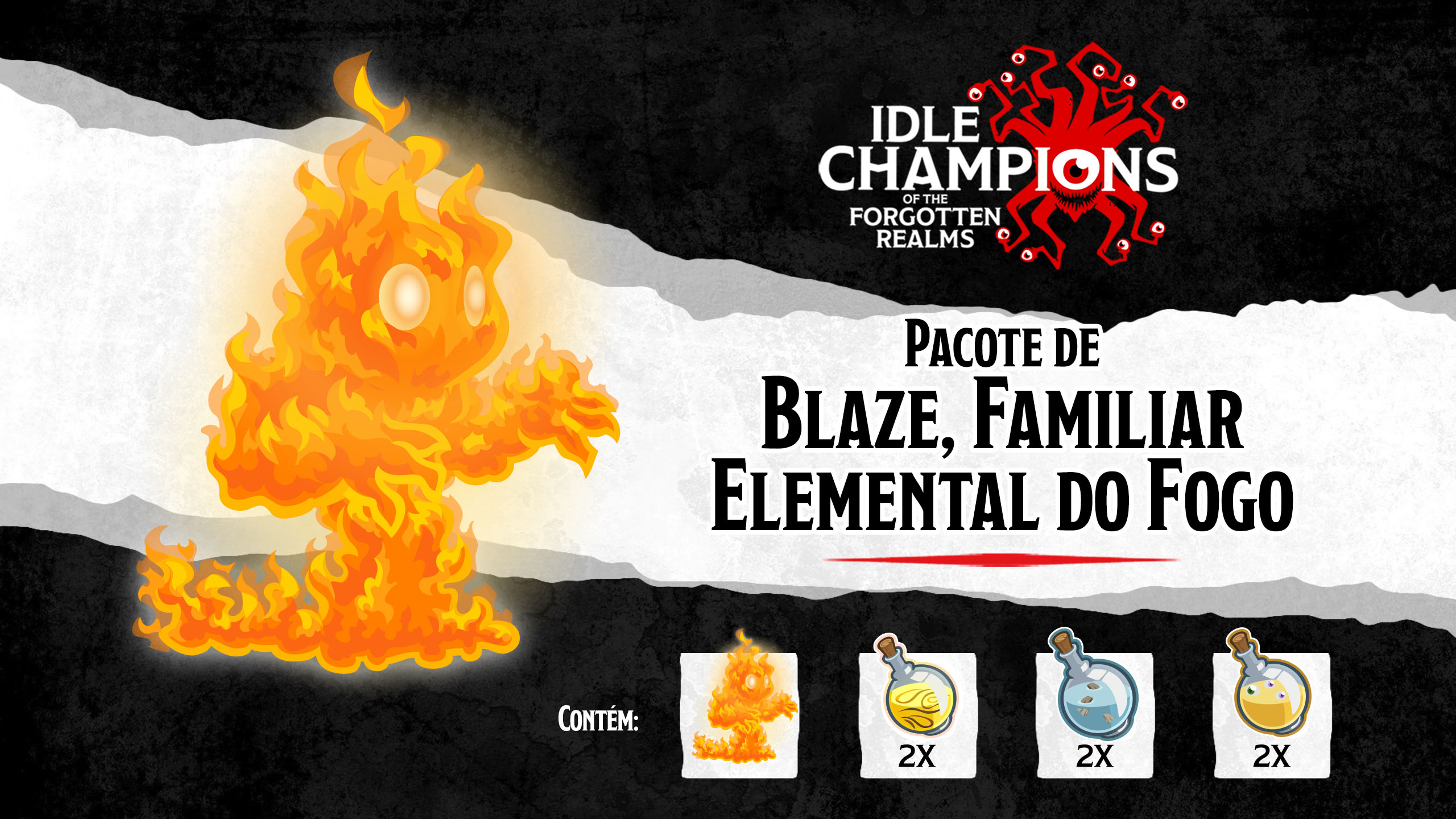 Pacote de Blaze, Familiar Elemental do Fogo - Epic Games Store