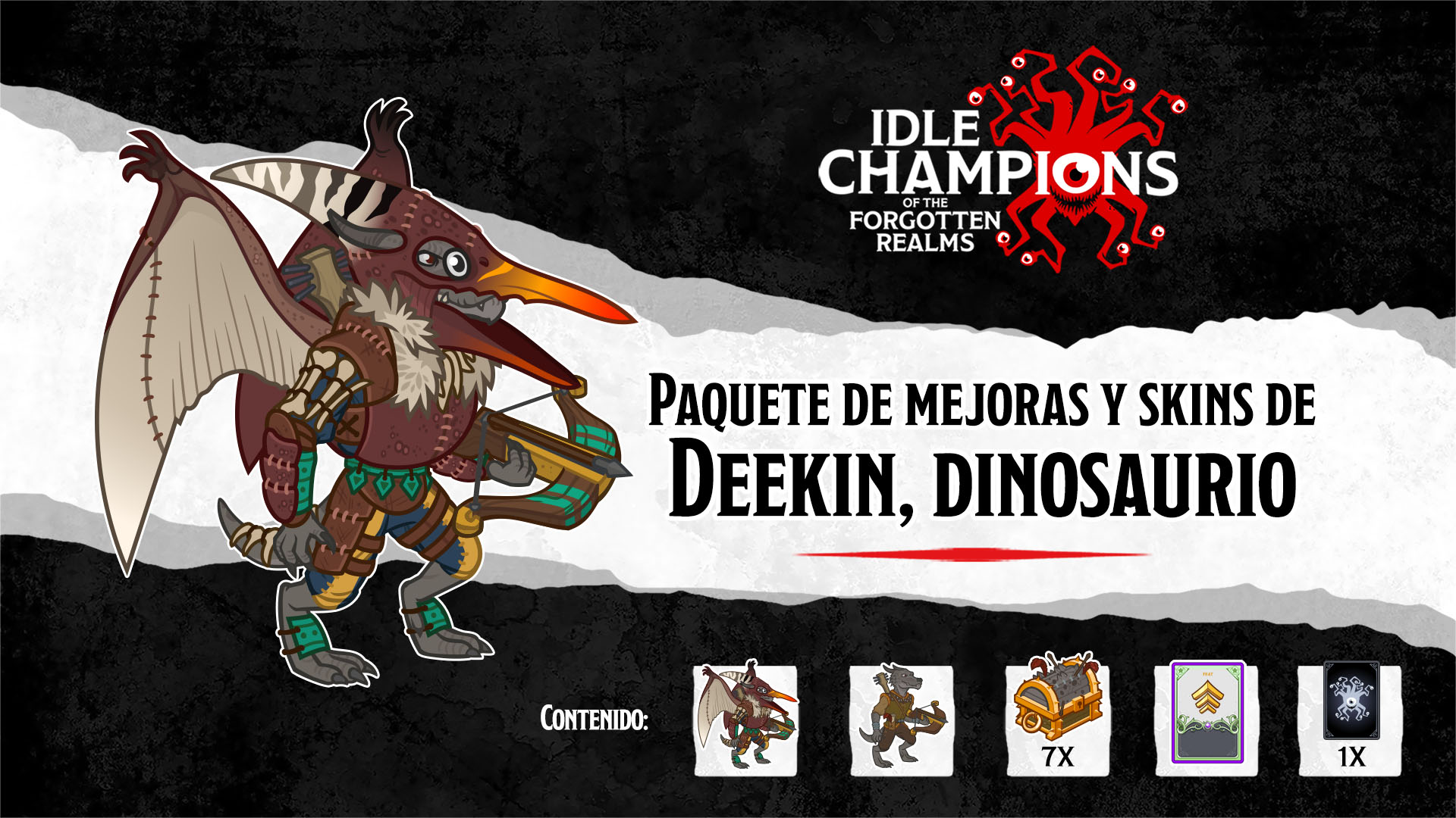 Paquete de mejoras y skins de Deekin, dinosaurio - Epic Games Store