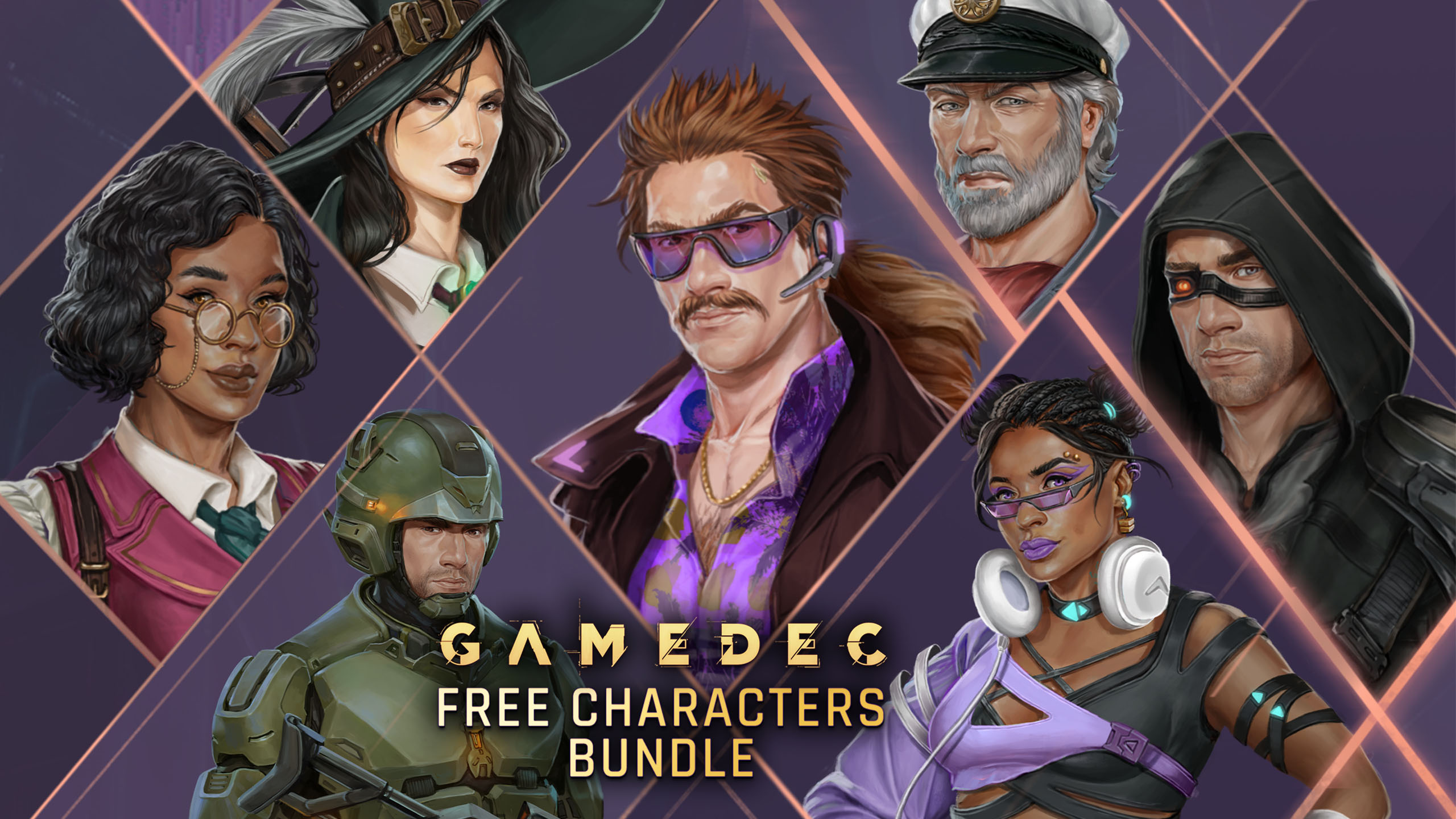 Gamedec - Definitive Edition - Characters Bundle for Free - Epic Games ...