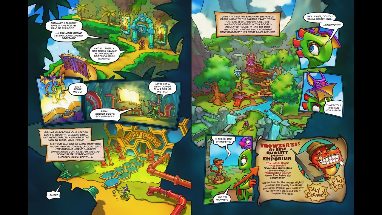 Yooka-Laylee and the Kracklestone - Graphic Novel - Epic Games Store