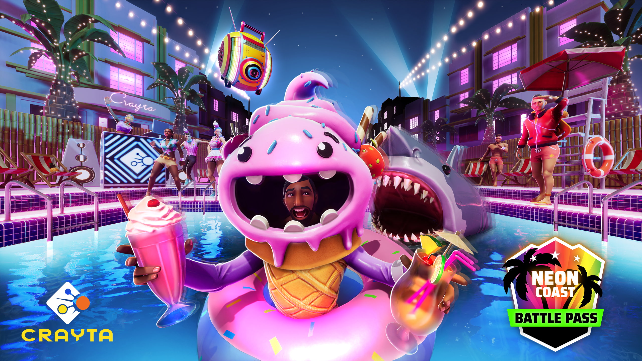 Crayta Neon Coast Battle Pass - Epic Games Store