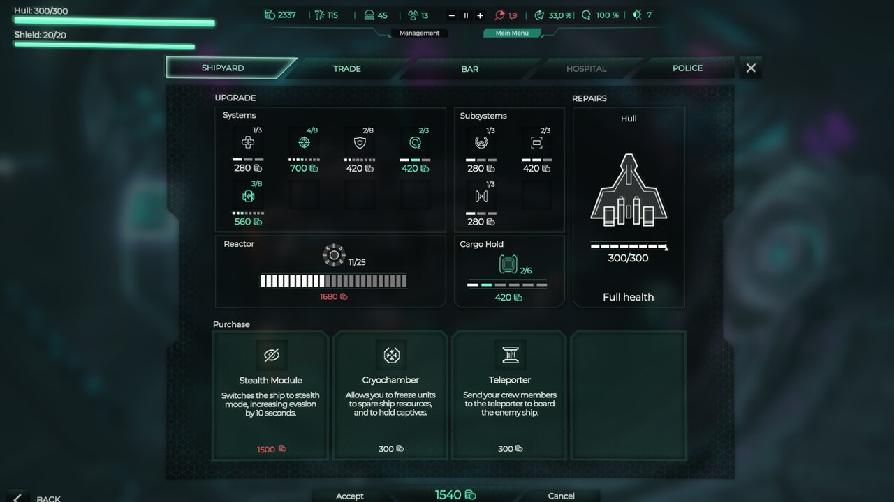 Trigon: Space Story bientôt sur l'Epic Games Store