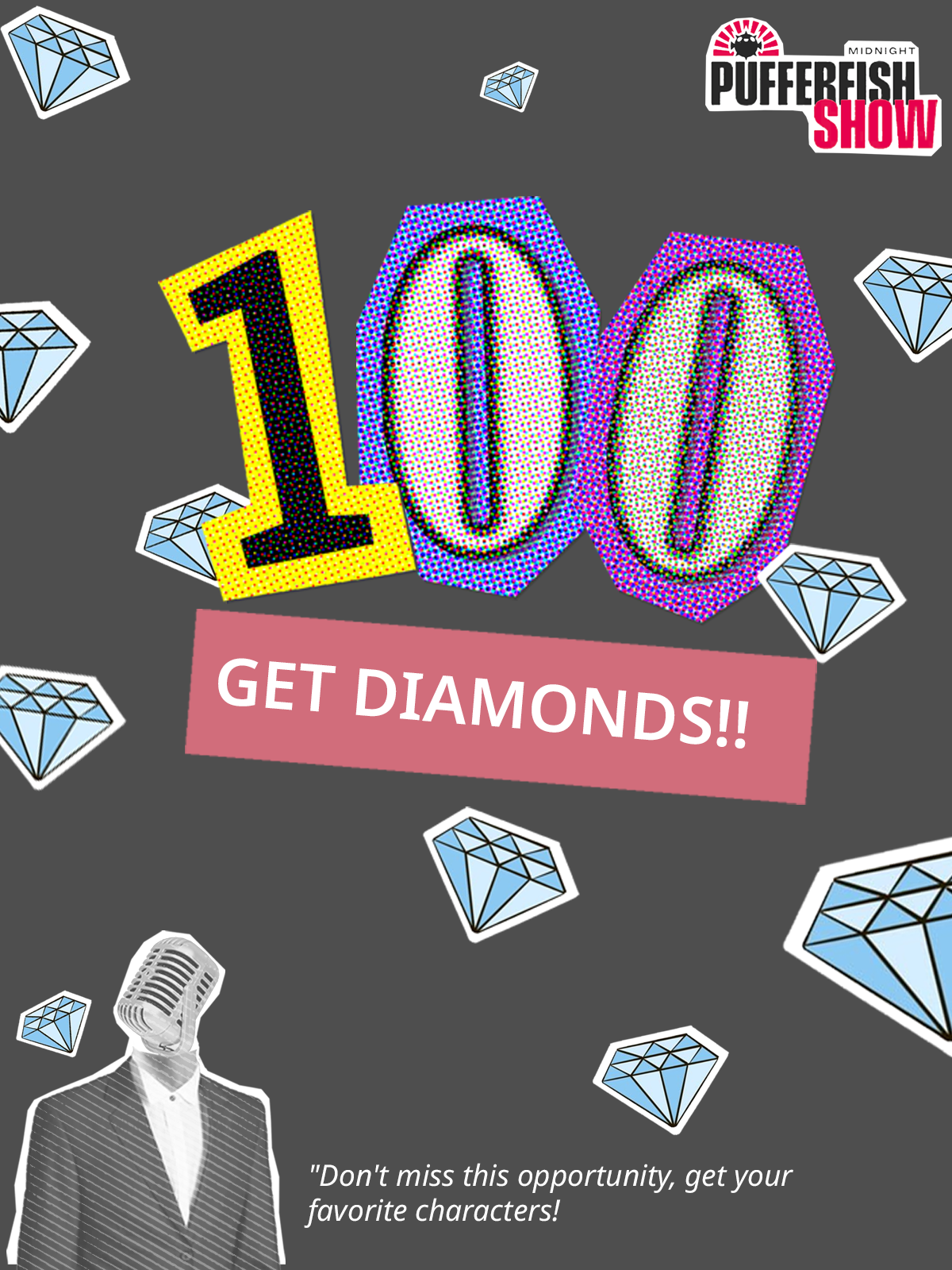 100 Diamonds! Coming Soon - Epic Games Store