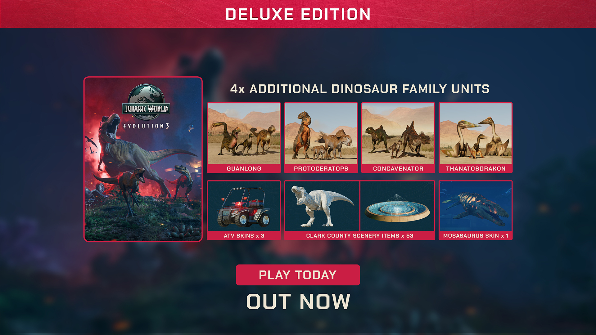 Jurassic World Evolution 3: Wydanie Deluxe | Już dostępne do pobrania i zakupu w Epic Games Store