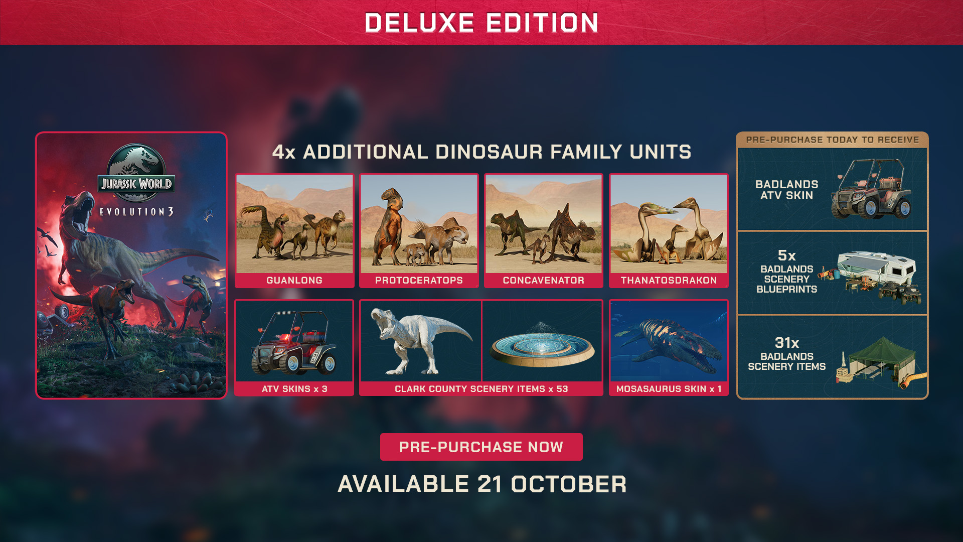 Forudbestil eller køb Jurassic World Evolution 3 på forhånd – Epic Games Store