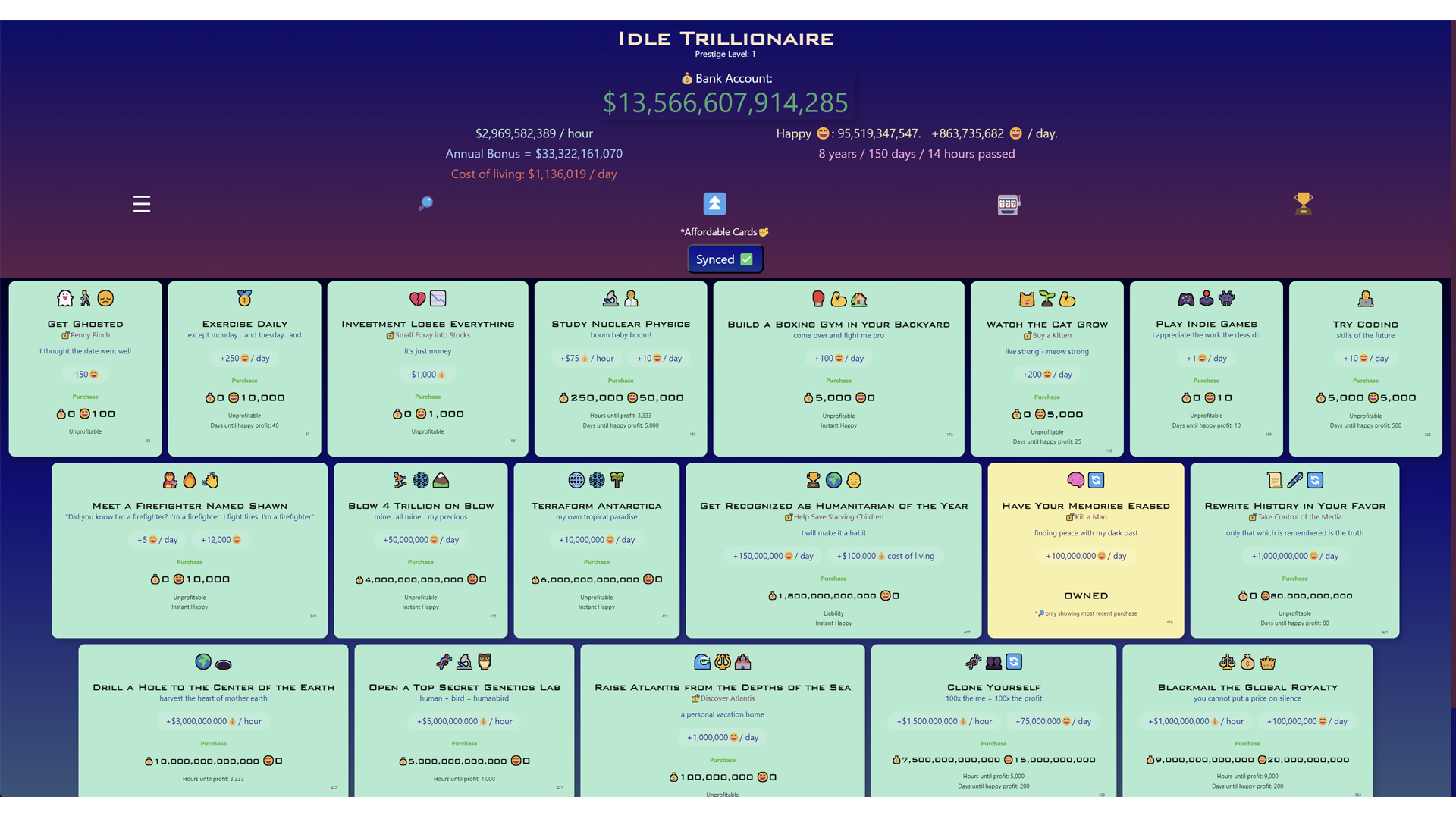 Idle Trillionaire Coming Soon - Epic Games Store