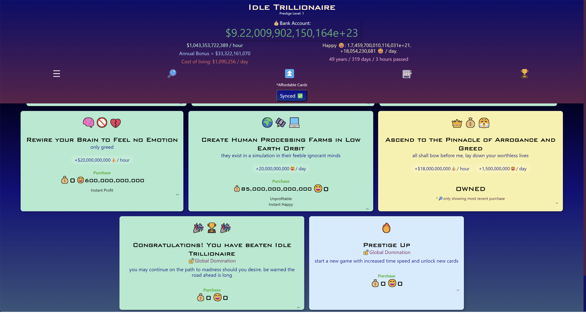 Idle Trillionaire Coming Soon - Epic Games Store