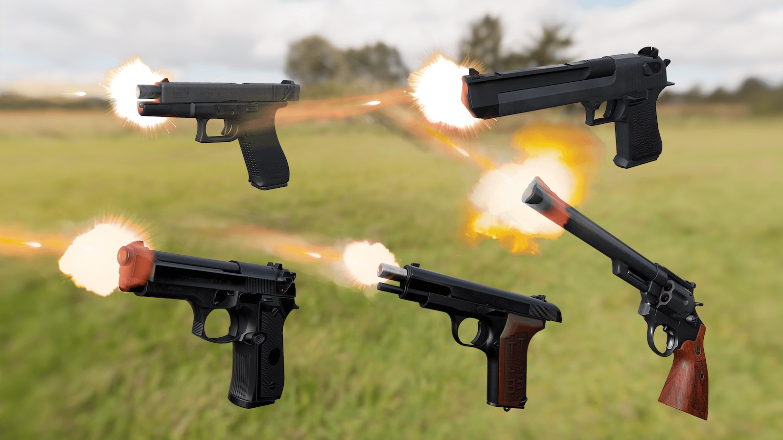 Animated FPS 5 Pistol Pack by Ironbelly Studios Inc in Weapons - UE4 ...