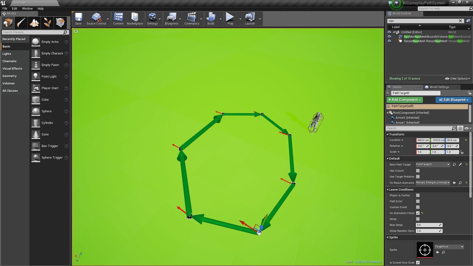 AI Gameplay Path System in Blueprints - UE Marketplace