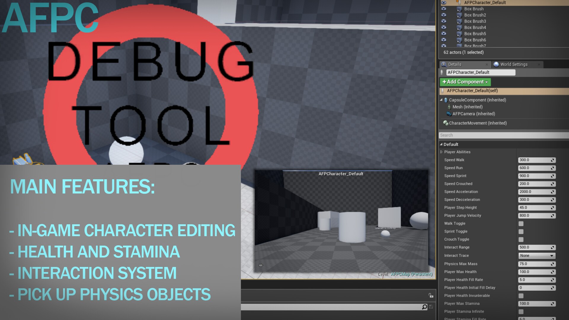 Advanced First Person Character in Blueprints - UE Marketplace