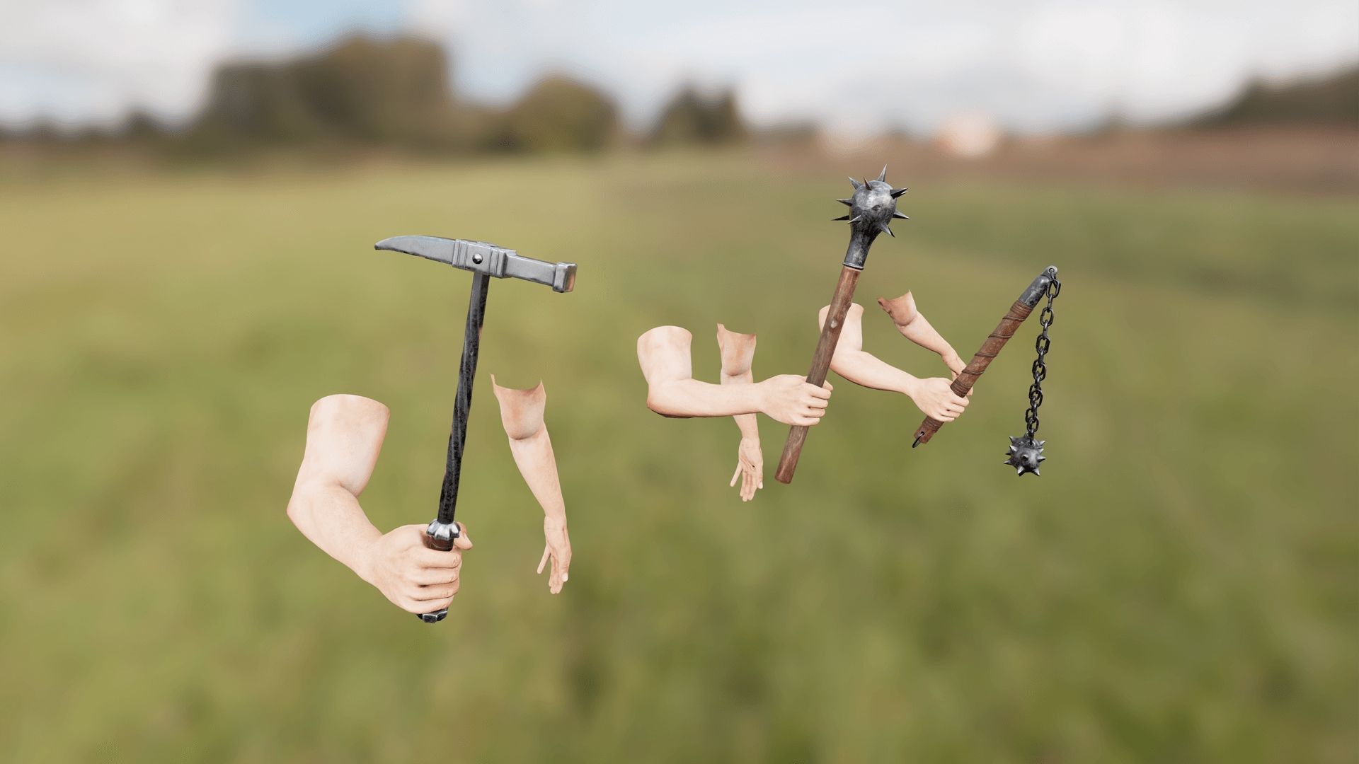 Animated Medieval Bludgeoning Weapons Pack：武器 - UE マーケットプレイス
