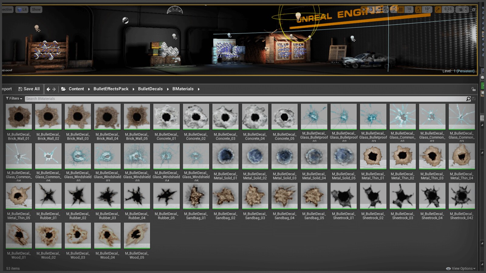 Bullet Impact VFX with Bullet Hole Decals and Sounds in Visual Effects ...