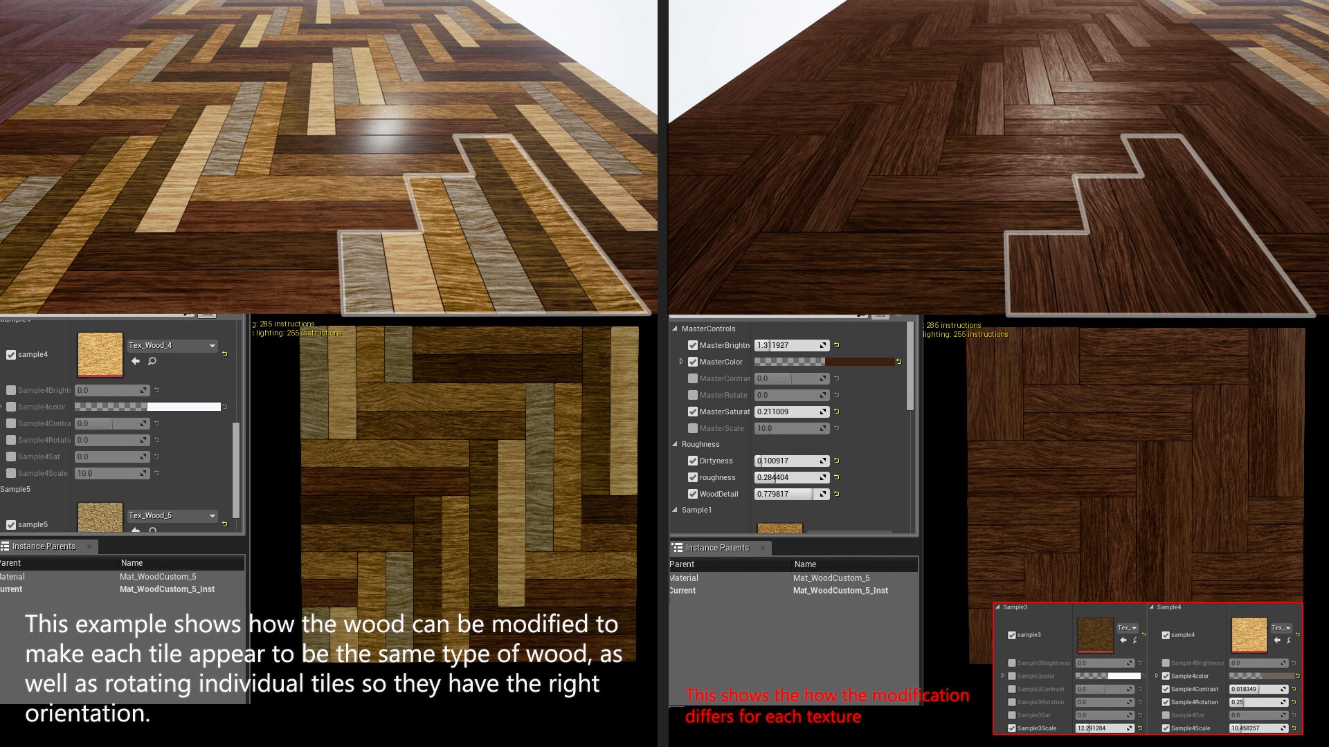Customizable Wood Floor Pack in Materials - UE Marketplace