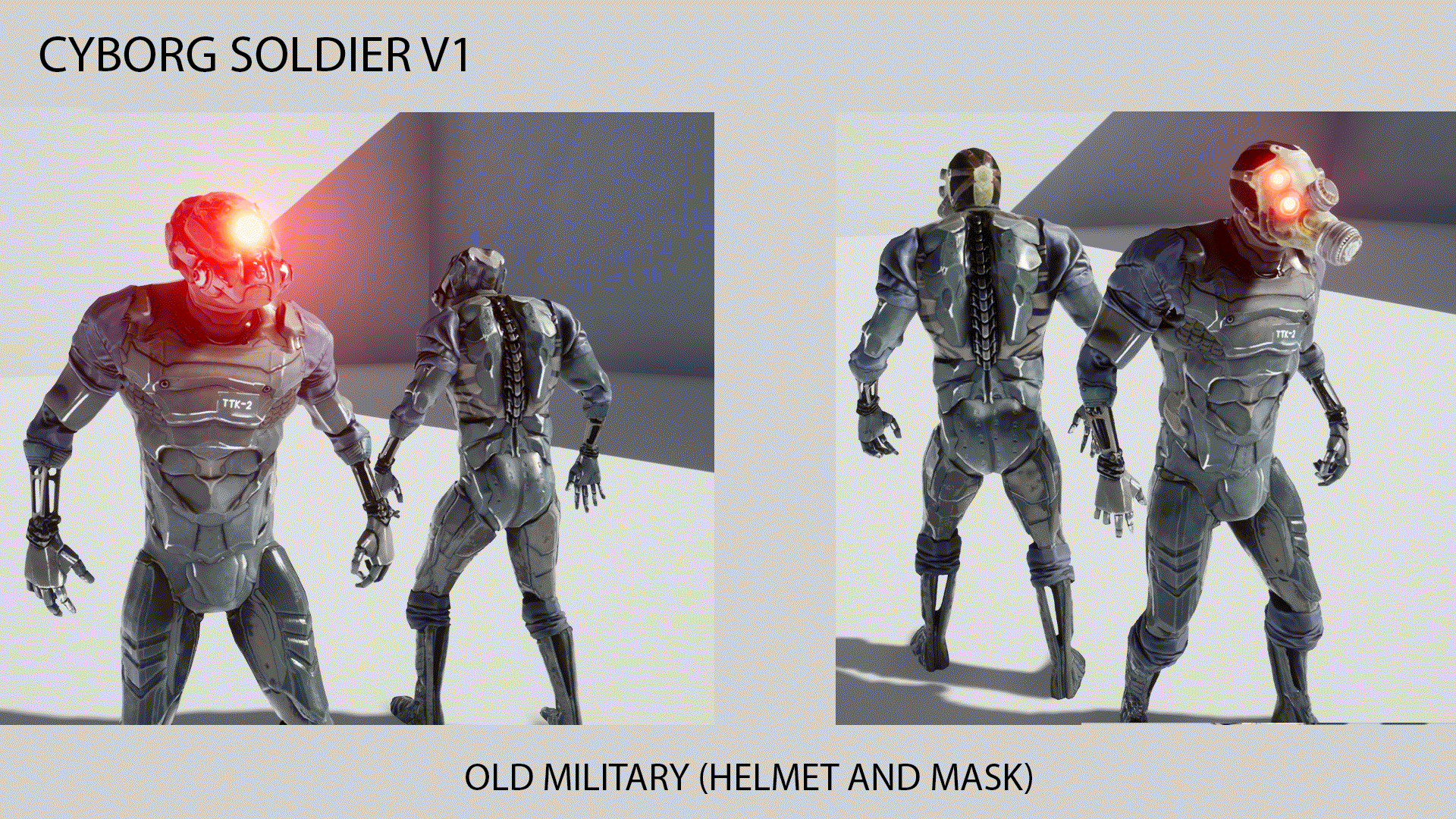Cyborg Soldier V1 by petr luchko in Characters - UE4 Marketplace