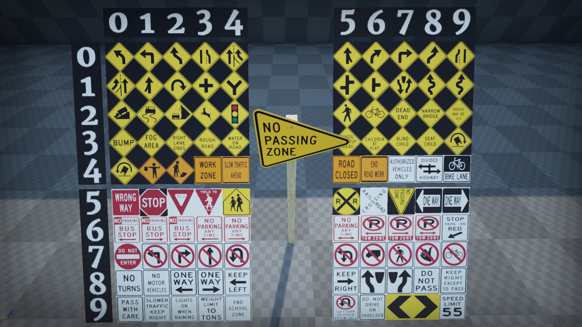 Destructible Road Signs in Props - UE Marketplace