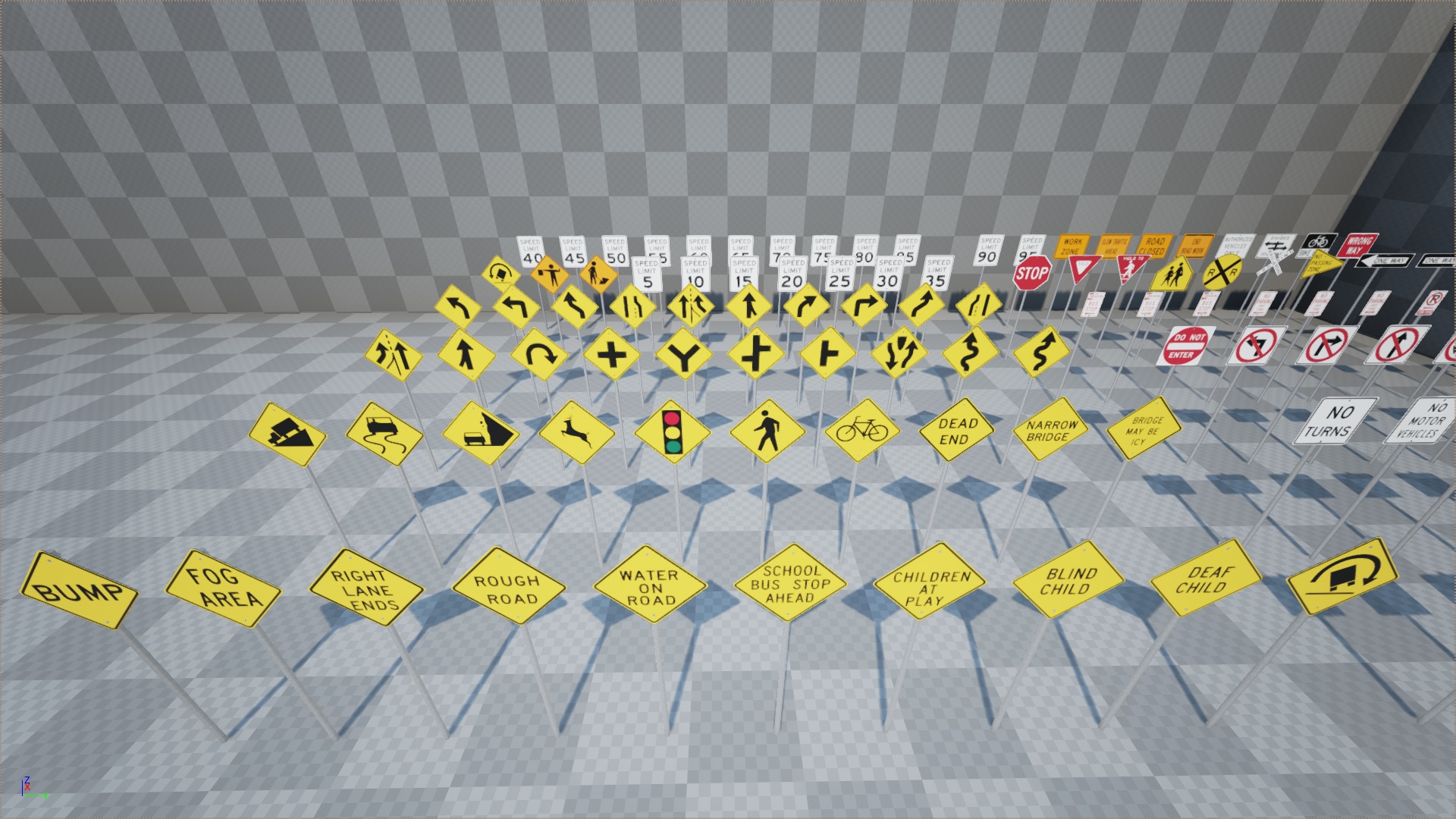 Destructible Road Signs in Props - UE Marketplace