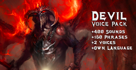 Devil Voice Pack, 카테고리 사운드 이펙트 - UE 마켓플레이스