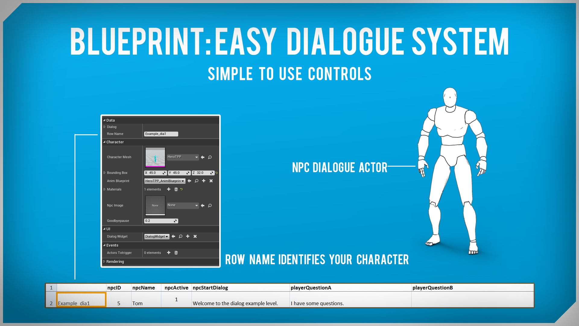 BP: Easy Dialog System (BEDS), 카테고리 블루프린트 - UE 마켓플레이스