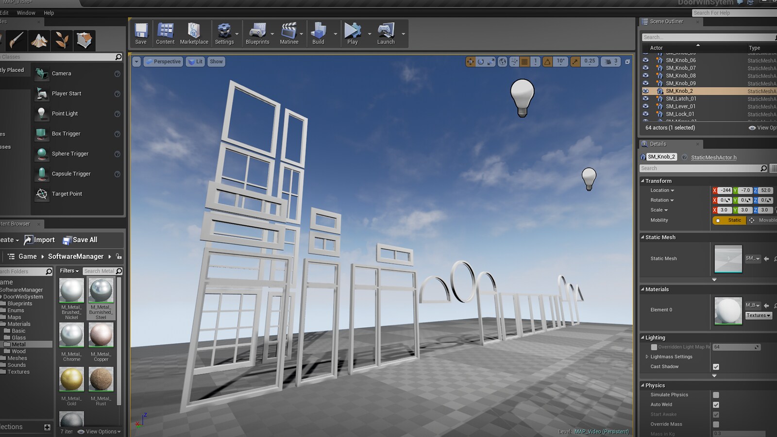 Easy Door & Windows System in Blueprints - UE Marketplace
