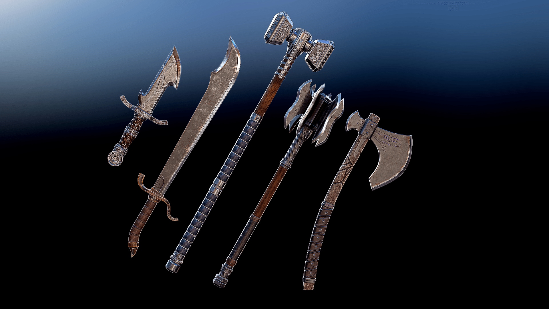 Fantasy Melee 5 Pack in Weapons - UE Marketplace
