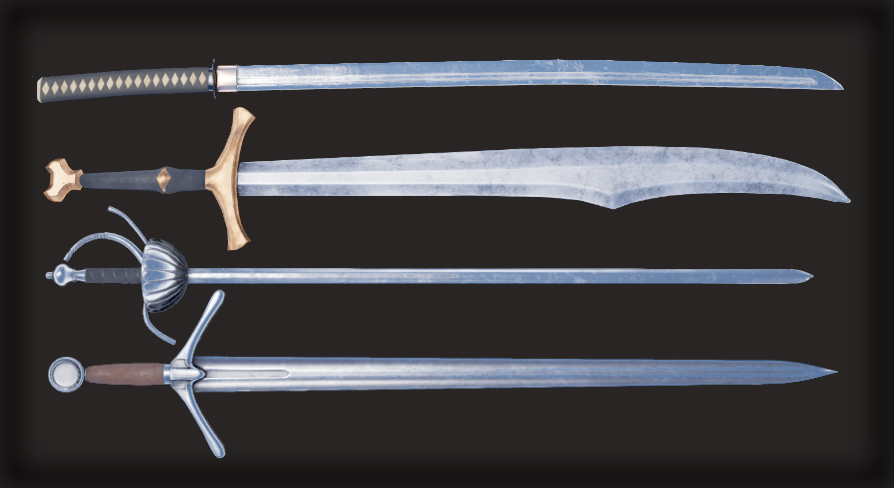 Assortment of Swords in Weapons - UE Marketplace