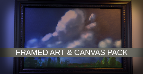 Framed Art and Canvas Pack in Architectural Visualization - UE Marketplace