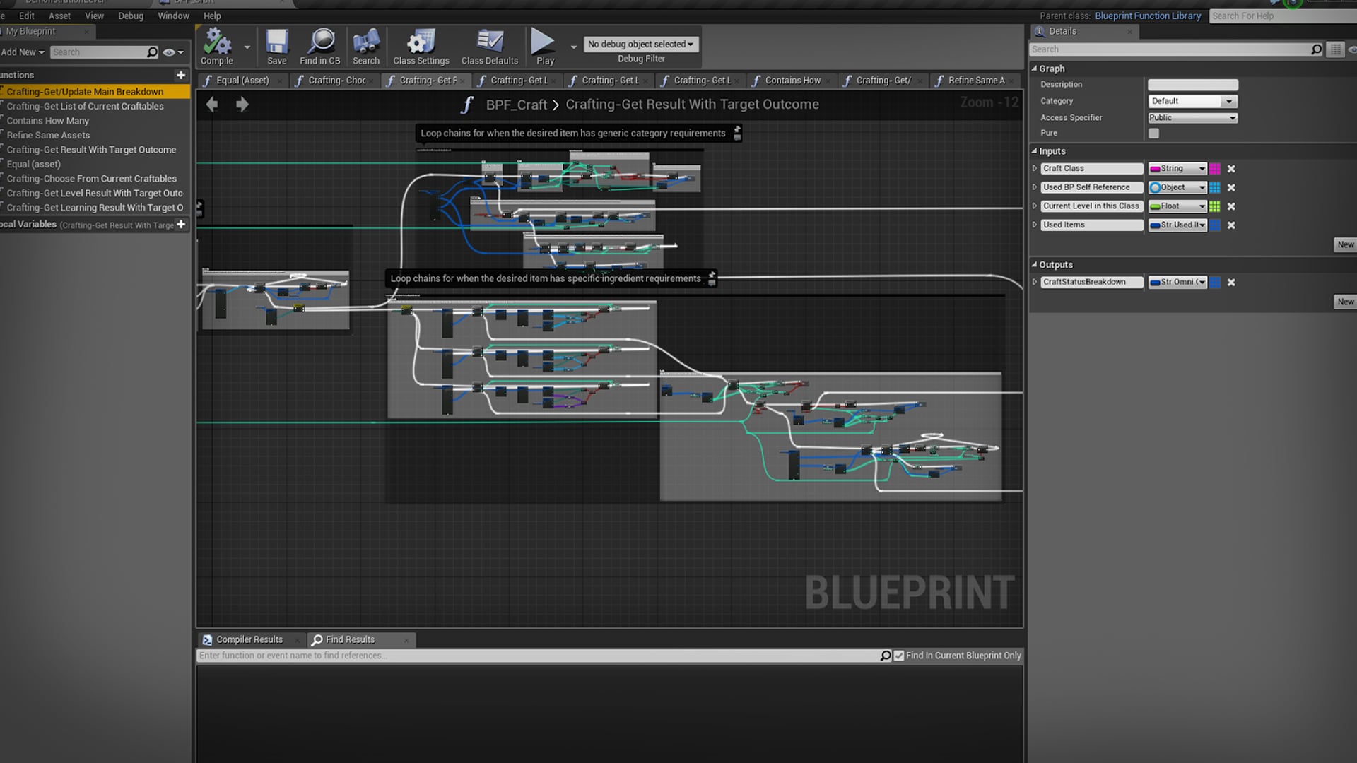 Generic Crafting System in Blueprints - UE Marketplace