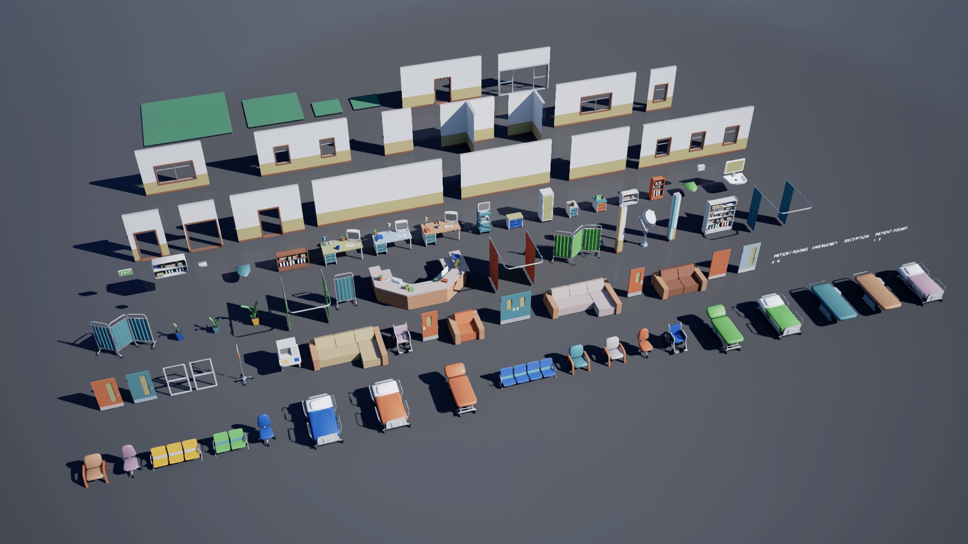 Hospital Lowpoly in Environments - UE Marketplace