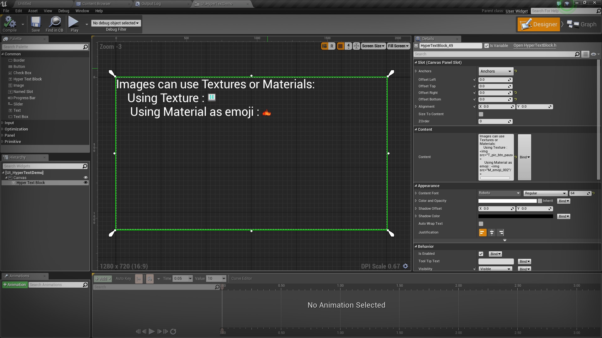 HyperTextBlock For UMG in Blueprints - UE Marketplace