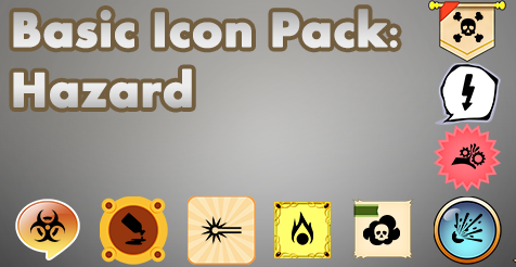 Icon Pack: Hazard in 2D Assets - UE Marketplace