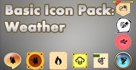 Icon Pack: Weather in 2D Assets - UE Marketplace