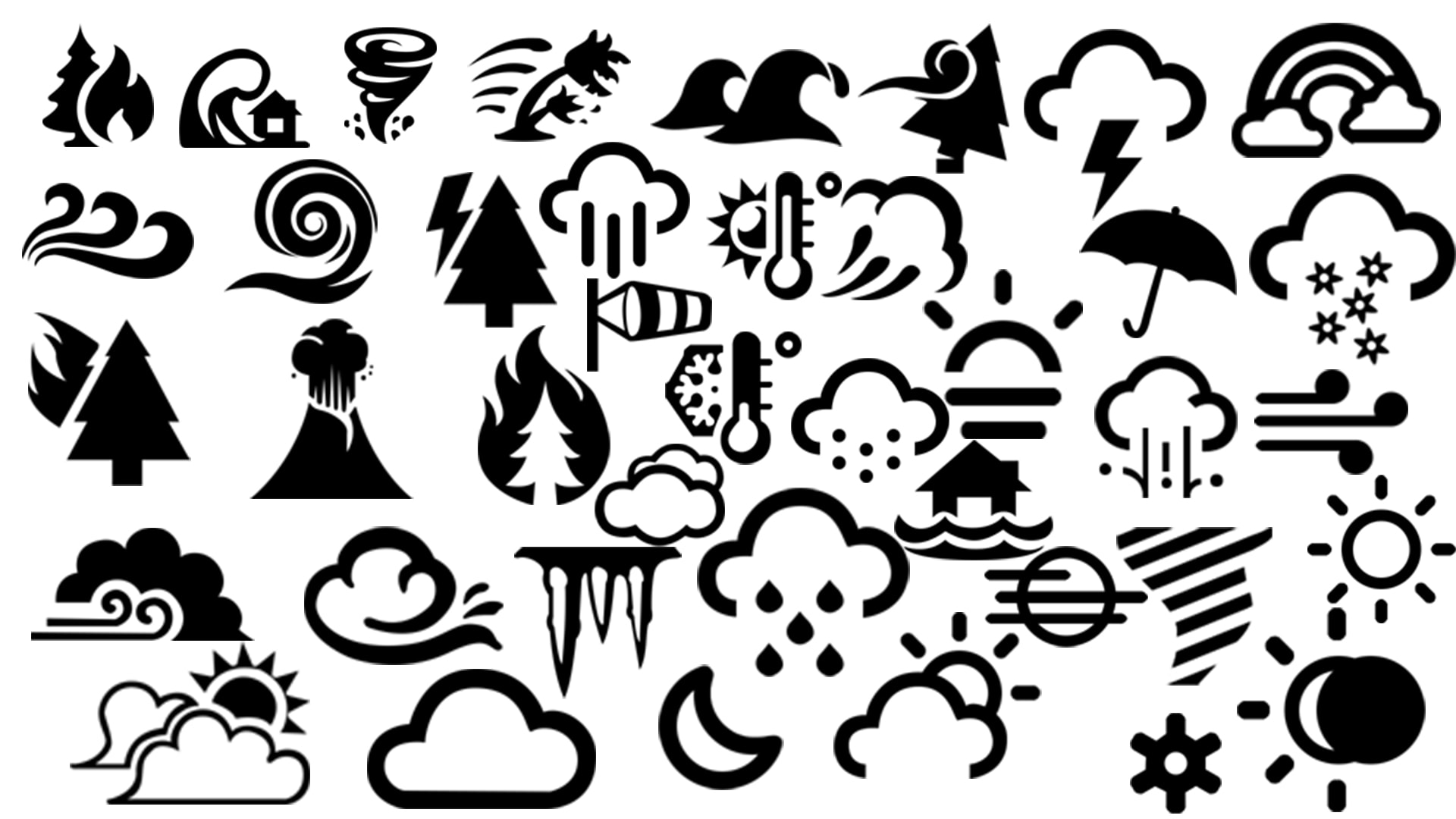 Icon Pack: Weather in 2D Assets - UE Marketplace