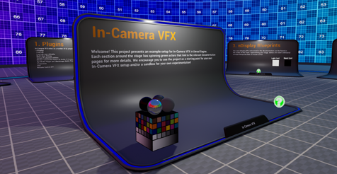 In Camera VFX Example in UE Feature Samples - UE Marketplace