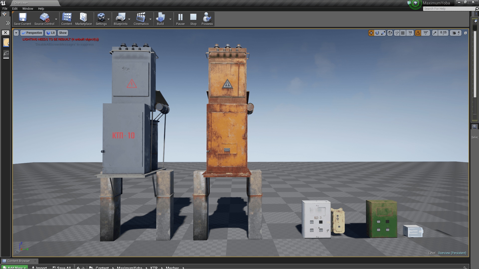 Interactive Fusebox in Props - UE Marketplace
