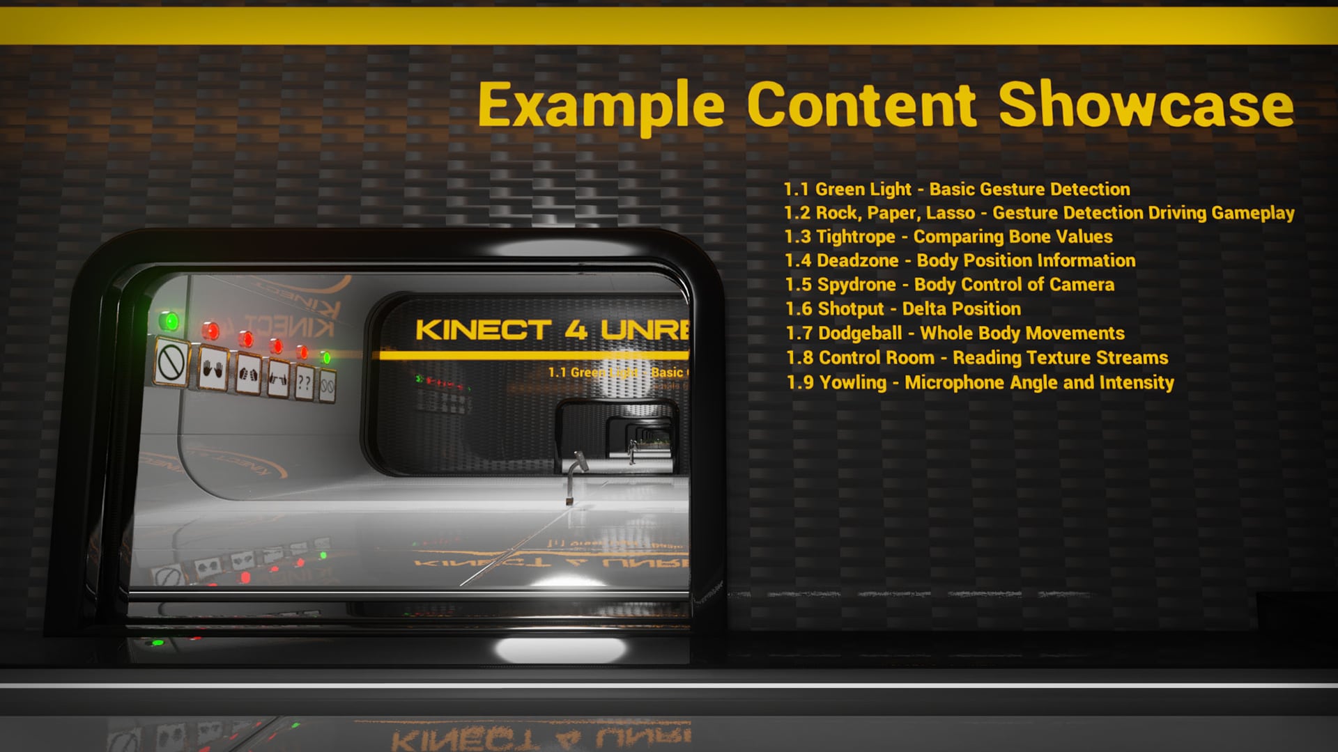 Kinect 4 Unreal Example Levels in Blueprints - UE Marketplace