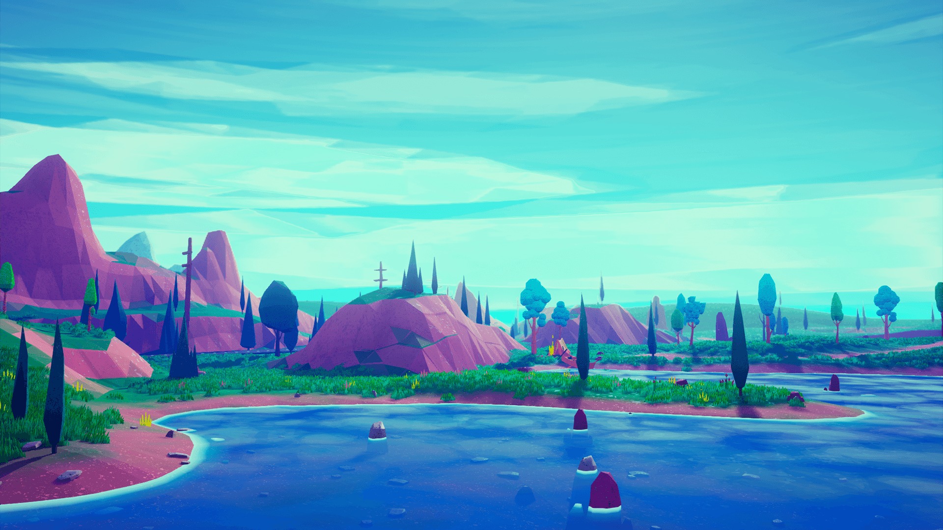 Low Poly Stylized Environment by Emek Ozben in Environments - UE4 ...