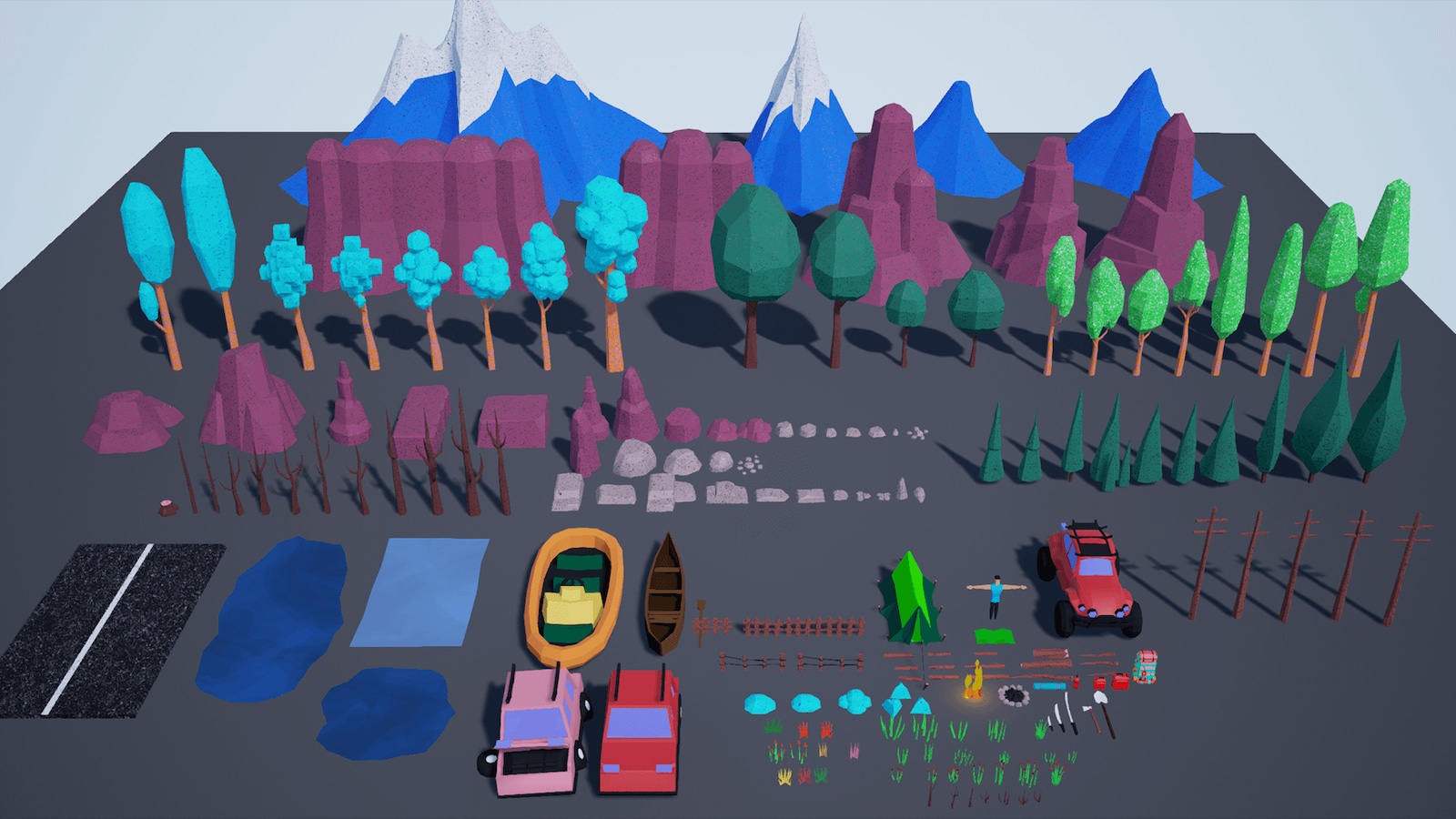 Low Poly Stylized Environment in Environments - UE Marketplace