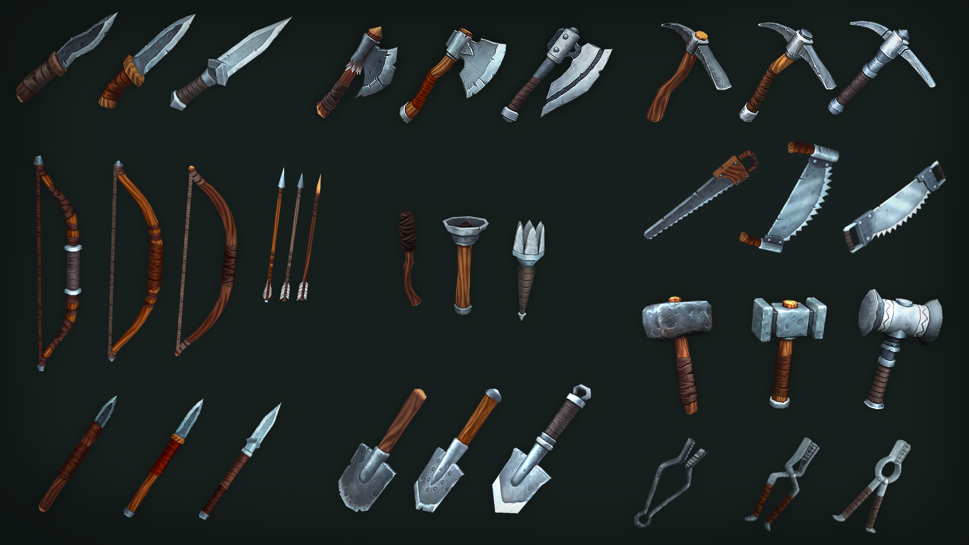 Medieval Tools by 3DBakers in Props - UE4 Marketplace