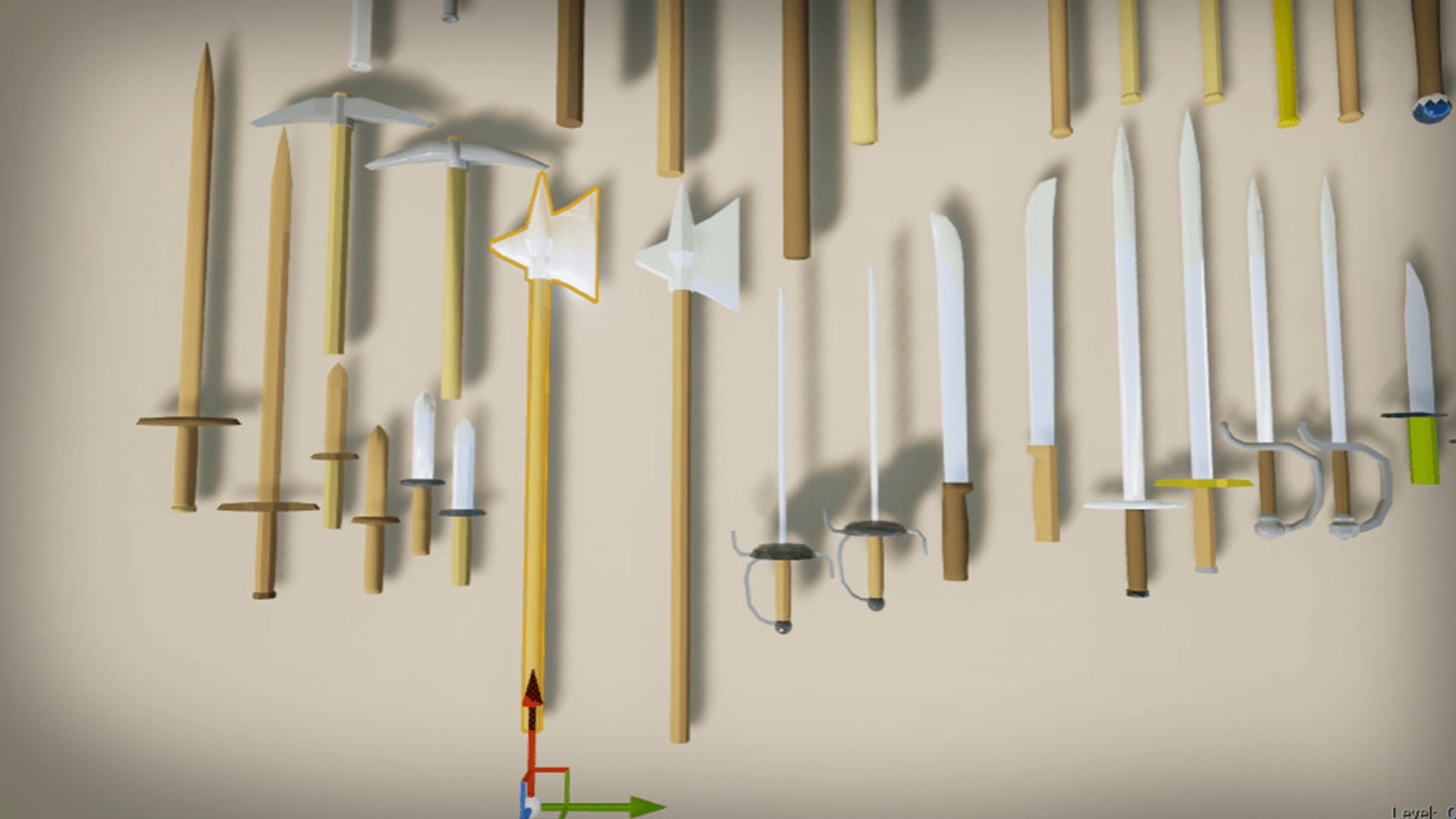 Low Poly Melee Weapons Pack By Artem in Weapons - UE Marketplace