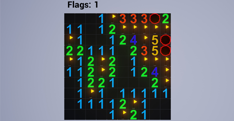 Minesweeper Template in Blueprints - UE Marketplace