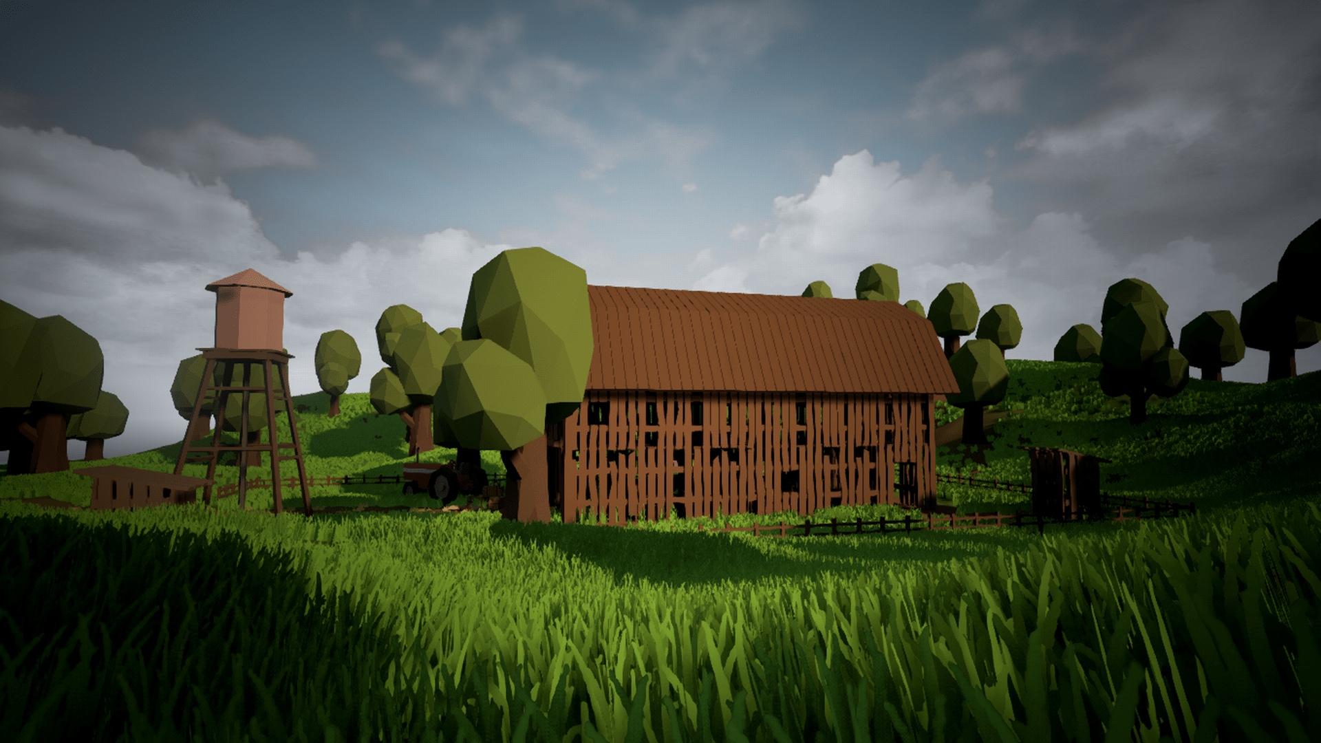 Modular Building Barn, 카테고리 배경 - UE 마켓플레이스