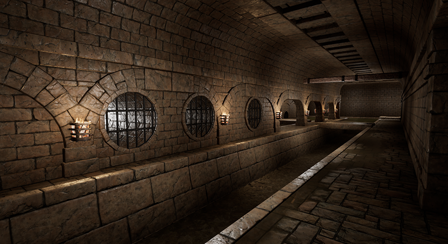 Modular Medieval Sewer Dungeon：環境 - UE マーケットプレイス