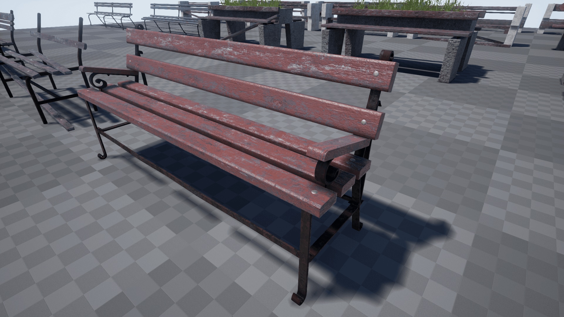 Old Bench Pack, 카테고리 소품 - UE 마켓플레이스