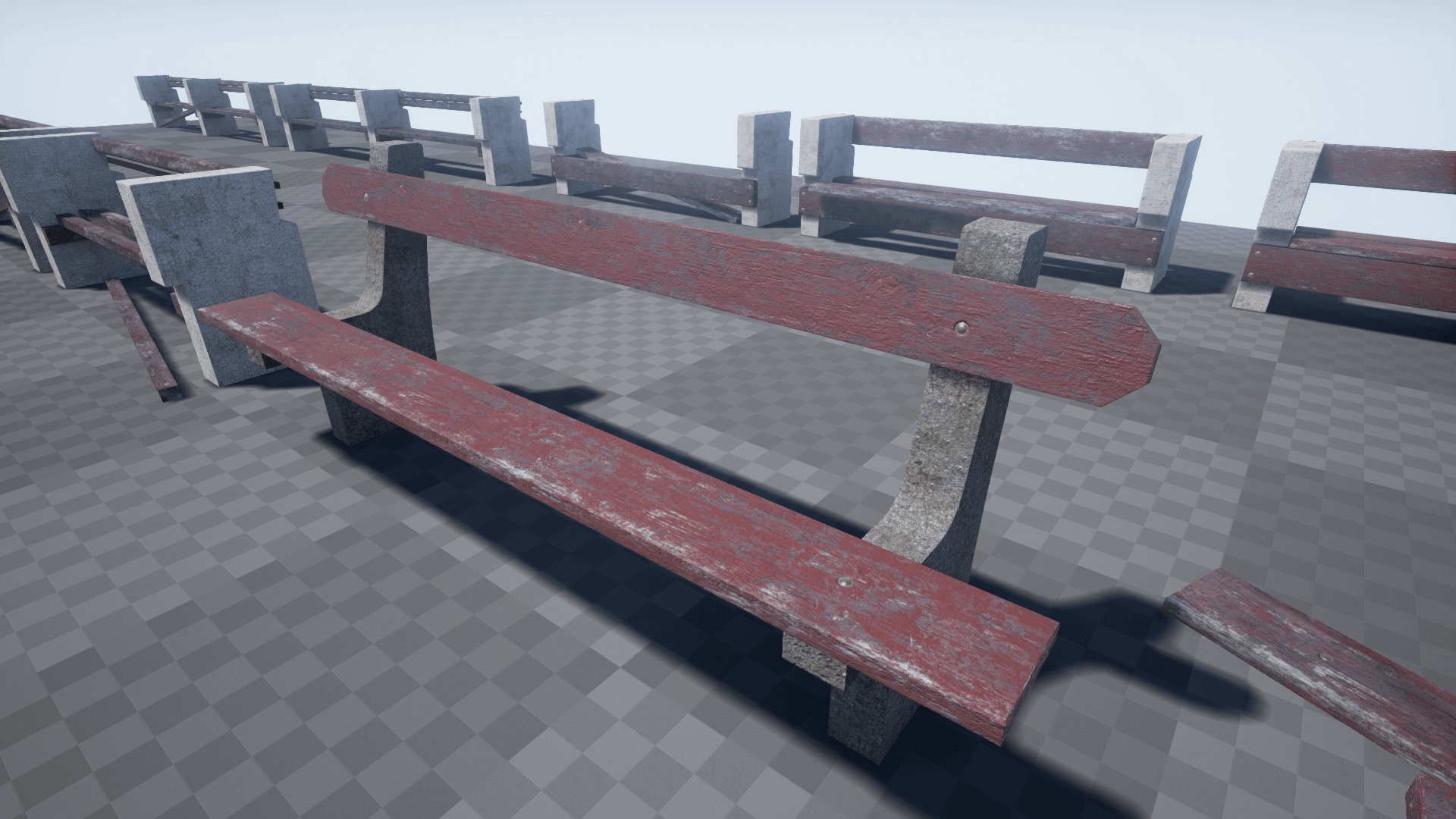 在道具创建的Old Bench Pack - 虚幻引擎商城